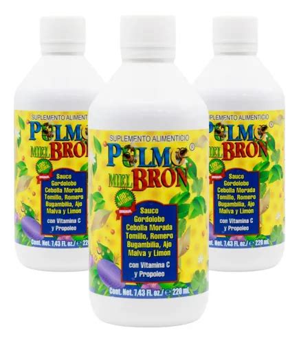 3 Pack Pulmo Bron Miel Con Vitamina C Nva Imagen Mercadolibre