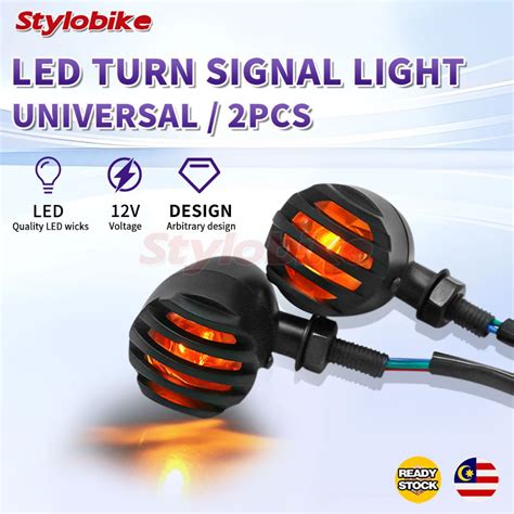4pcs Motorcycle Led Turn Lights Motorbike Headlights Turn Signal Lights