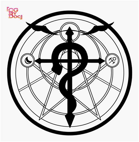 Fullmetal Alchemist Logo Circle Hd Png Download Kindpng