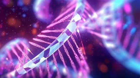 Premium Photo A Close Up Of A Dna Strand With The Word Dna On It