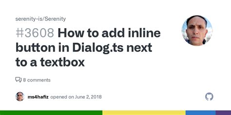 how to add inline button in dialog ts next to a textbox · issue 3608