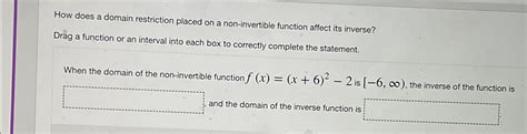 how does a domain restriction placed on a