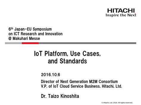 Pdf Iot Platform Use Cases And Standards2016 10 6 Iot Platform Use Cases And Standards 6th