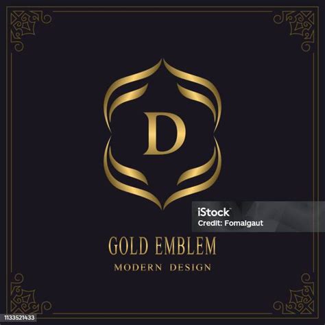 골드 모노 그램 편지 D 우아한 헝겊 템플릿입니다 고급 스러운 문장 로열티 명함 부티크 호텔 전 령 레스토랑을 위한 심플한 로고 디자인 붓글씨 빈티지 테두리입니다 벡터