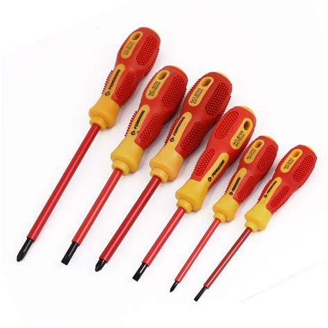 7pcs Plastic Grip Magnetic Slotted Flat Head Phillips Crosshead