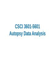 CSCI Autopsy Data Analysis Activity Pptx CSCI Autopsy Data