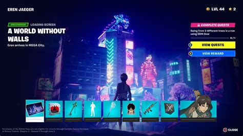 Fortnite Chapter 4 Season 2 Attack On Titan Crossover How To Unlock