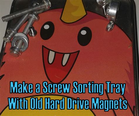 Make A Magnetic Hardware Sorting Tray From Hard Drive Magnets 3 Steps Instructables