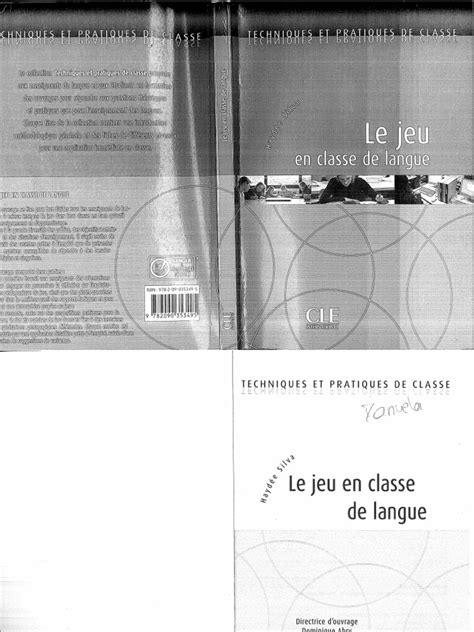 Le Jeu En Classe De Langue Pdf
