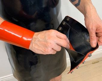 Latex Rubber Wrist Wallet Coin Purse Money Fetish Gay Int Etsy