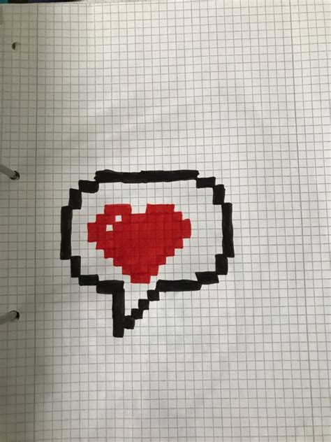 Pixel Art Herz Sms