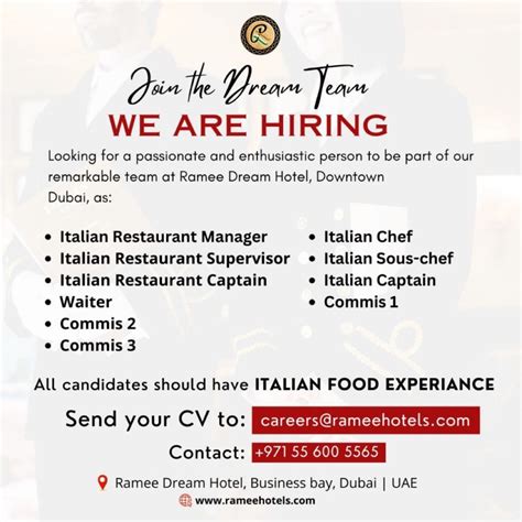 Kiran Samantara On Linkedin Restaurant Manager Italian Chef To Be Hired