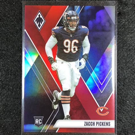 2023 Phoenix Football Zacch Pickens Rookie Base Red 117 250 Cherry Collectables