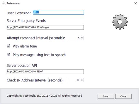 Emergency Notifier V18 Voiptools