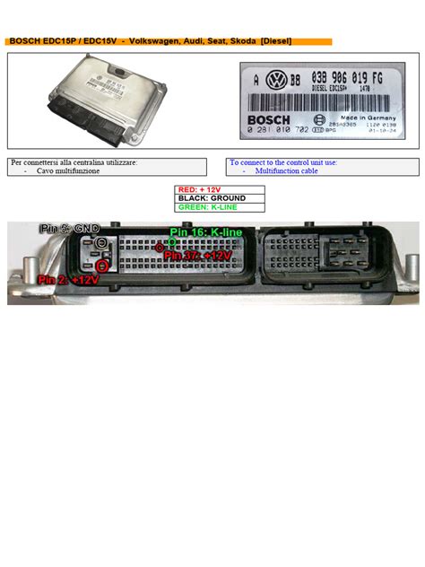 Pinout Bosch Edc15p Edc15v Vag Pdf
