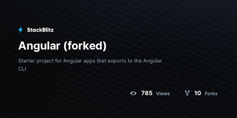 Angular Forked Stackblitz