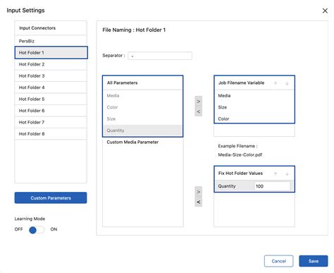 Difference Between Job Filename Variable And Fix Hot Folder Values Roland Dg Care