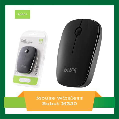 Jual Mouse Wireless Optical Robot M220 2 4g Usb Mouse Shopee Indonesia