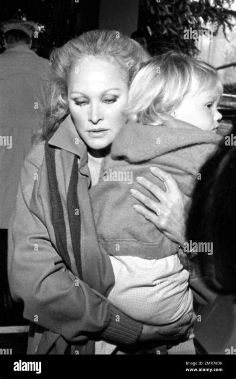 Ursula Andress And Son Dimitri Alexander Hamlin April 12 1982 Credit