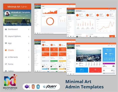Minimal Art Responsive Bootstrap Admin Dashboard WebApp Templates Dashboard Template