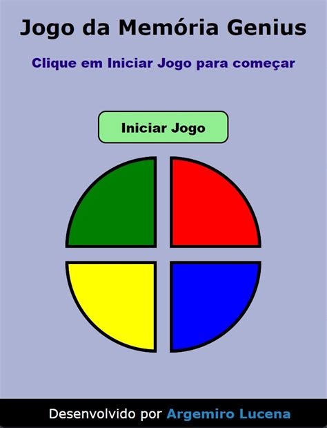 GitHub ArgemiroLucena genius game Recriando o jogo da memória estilo Genius