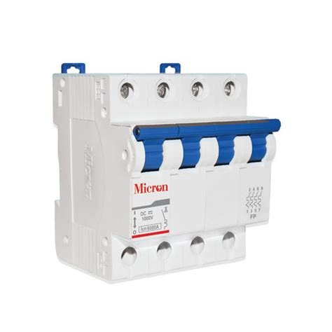 Buy Micron M4P10DC 10A 6 kA 4 Pole DC MCB at Best Price in India
