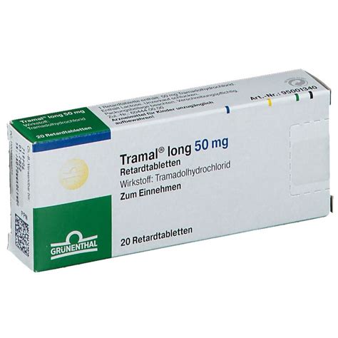 Tramal® Long 50 Mg 20 St Mit Dem E Rezept Kaufen Shop Apotheke