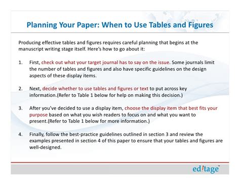 How To Use Figures And Tables Effectively To Present Your Research Fi…
