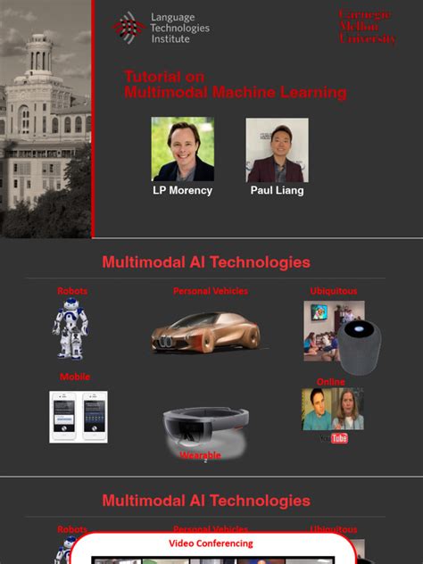 Icml2023 Tutorial多模态机器学习multimodal Machine Learning Pdf Information Cognitive Science