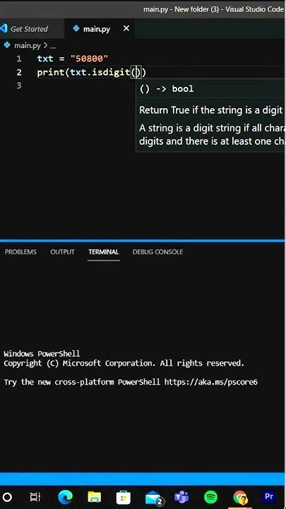 Isdigit Function In Python Python Shorts Youtube