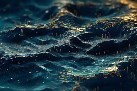 Premium Photo Abstract Waves Neural Network Space Multicolored Background Science Futuristic