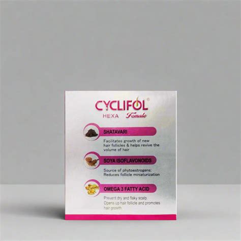 Cyclifol Hexa Female Advanced Cyclical Therapy Hair Growth Formula Kit