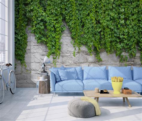 Фотообои камень в зелени заказать, цена - Сфинкс