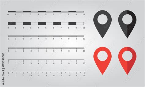 Vector Map Scales Graphics Stock Vector Adobe Stock