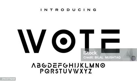 현대 패션 글꼴 알파벳입니다 로고 브랜드 등을 위한 최소한의 현대적인 도시 글꼴 타이포그래피 서체 대문자 소문자 및 숫자 공예에 대한 스톡 벡터 아트 및 기타 이미지