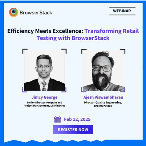 Browserstack On Linkedin Webinar 12 Feb 2025 Transform Retail Experiences Through Smarter