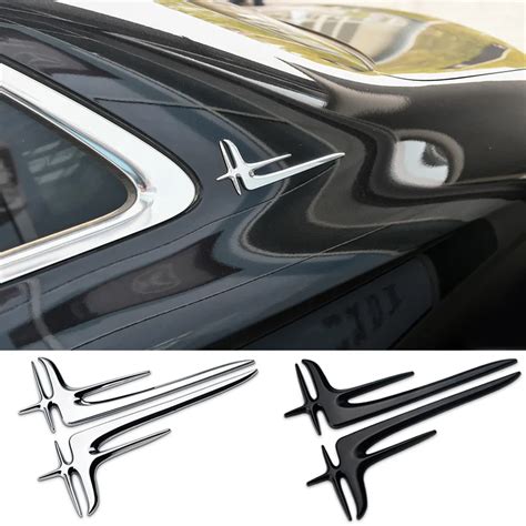 메르세데스 벤츠 C E 클래스 W203 E200 호환용 자동차 사이드 로고 장식 스티커 부품 액세서리 티몬
