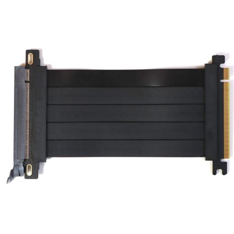 Райзер PCI-e 4.0 x16 x16 на шлейфе гибкий черный купить в Москве