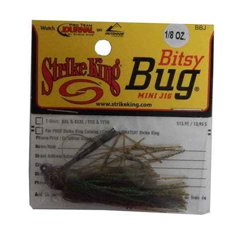 Strike King Bitsy Bug Jig 1 8oz Pumpkin