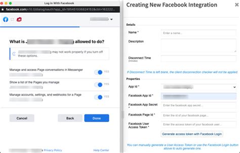 Managing Facebook Integrations