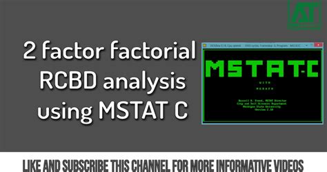 two factor factorial randomized complete block design analysis