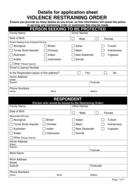 Restraining Order Wa Fill And Sign Printable Template Online