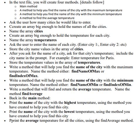 Solved Arrays In Gaddis Pseudocode Or Java To Find City With
