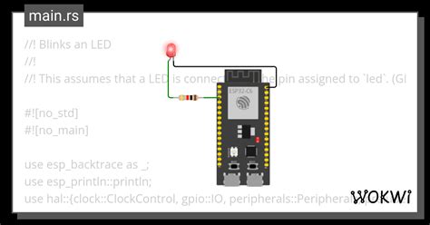 Esp32c6 Rust No Std Blinky Wokwi Esp32 Stm32 Arduino Simulator