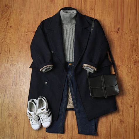 쇼퍼랜드shopperlands Style 주말에 입고 싶은 코디모음 ️ 예쁜데 따숩기까지하다 코트 코디 맨투맨 Fashion Outfits Korean