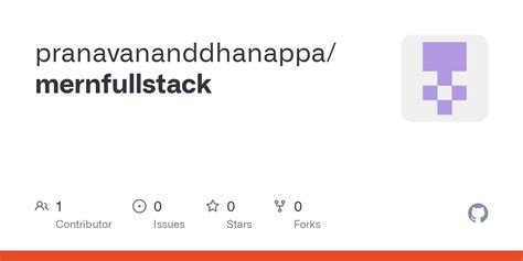 Github Pranavananddhanappamernfullstack