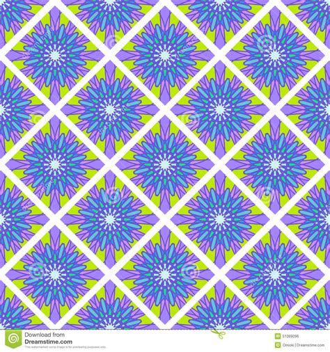 Seamless Mosaic Geometrical Pattern Background Stock Vector