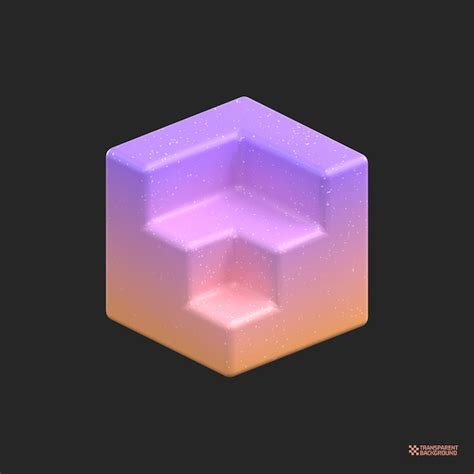 Premium Psd 3d Rendering Abstract Gradient Object Art Geometric Shapes