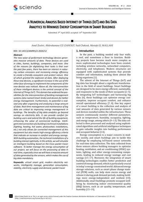 Pdf A Numerical Analysis Based Internet Of Things Iot And Big Data