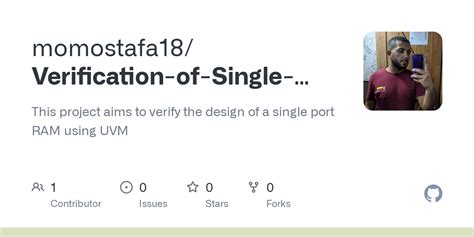 Github Momostafa18verification Of Single Port Ram Using Uvm This